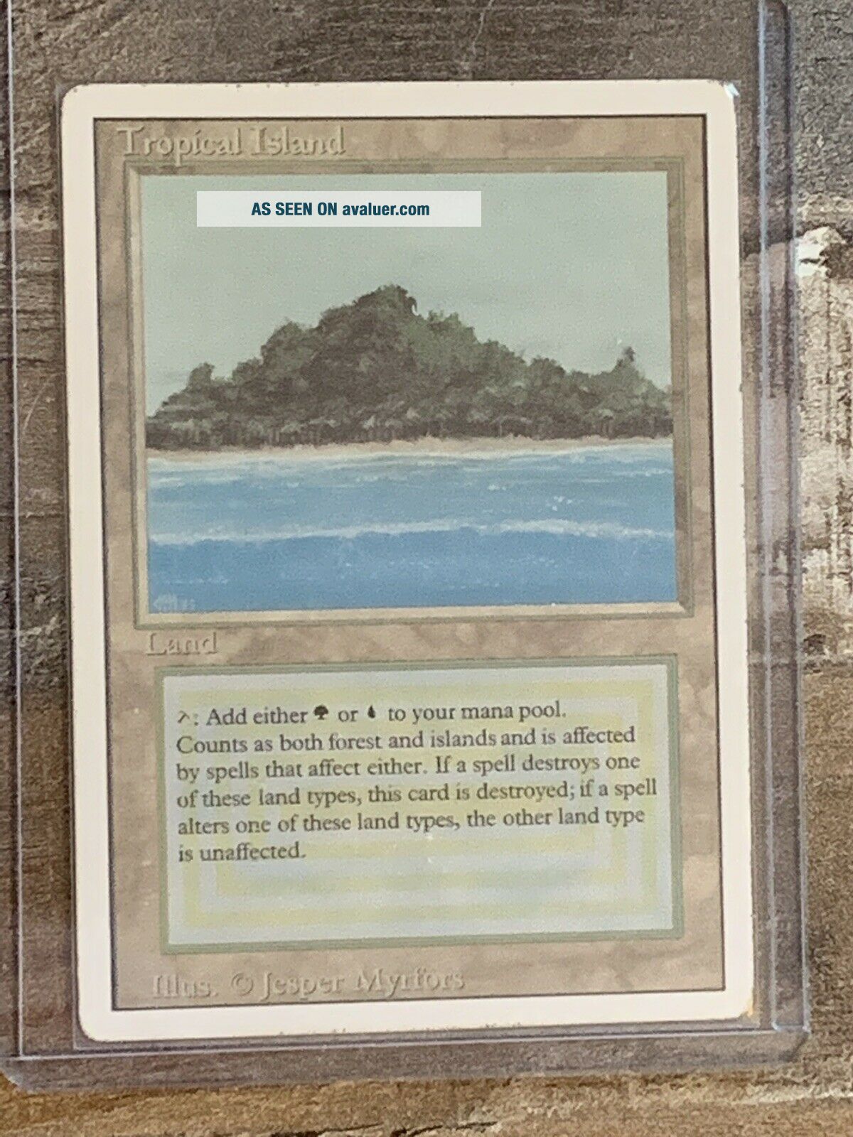 MTG Tropical Island Dual Land Revised Light To Moderate Play | #1215687