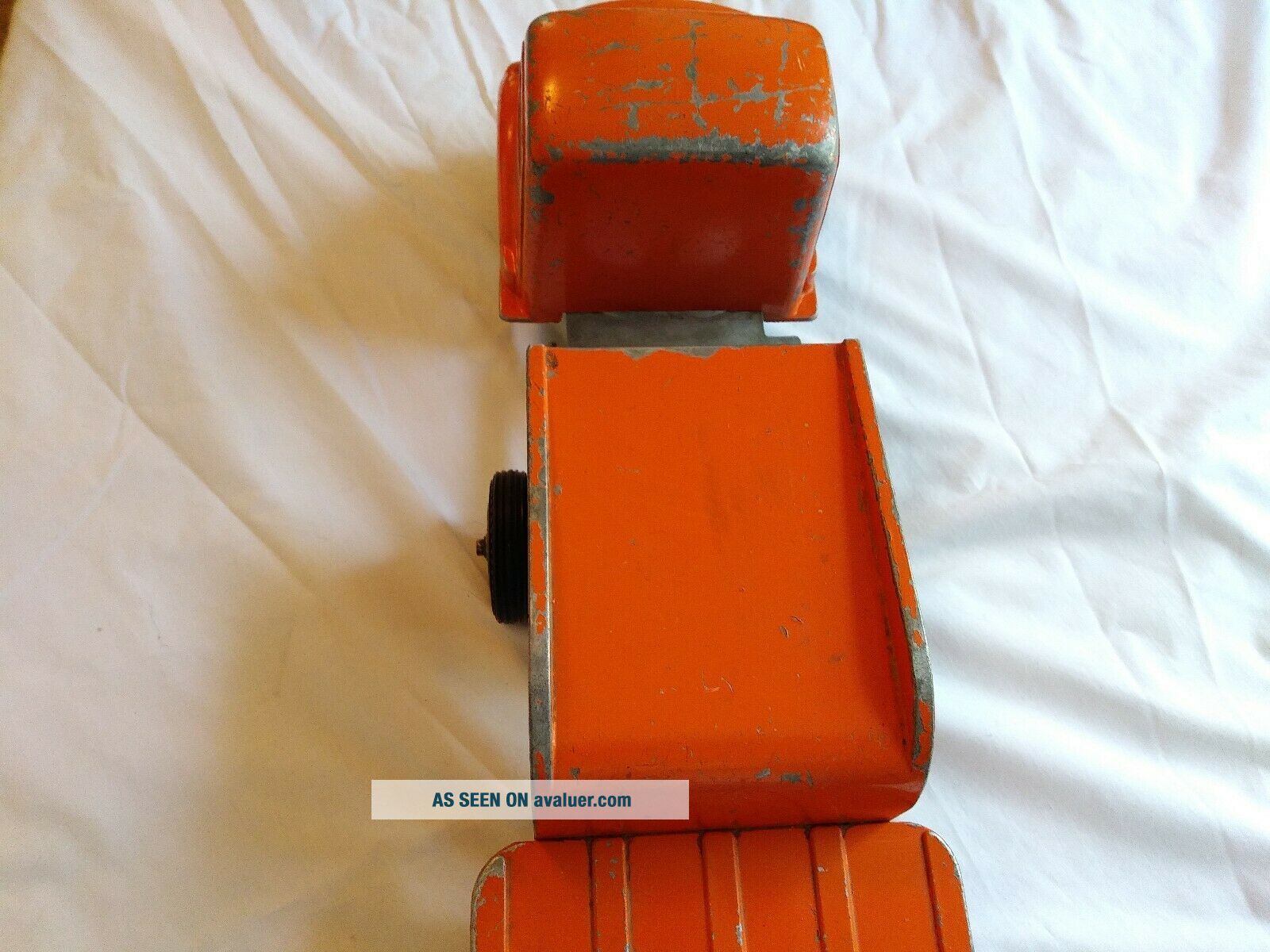 RARE Smith Miller Smitty Toys Tractor Trailer FRUEHAUF Lowboy 1950s ALL ...