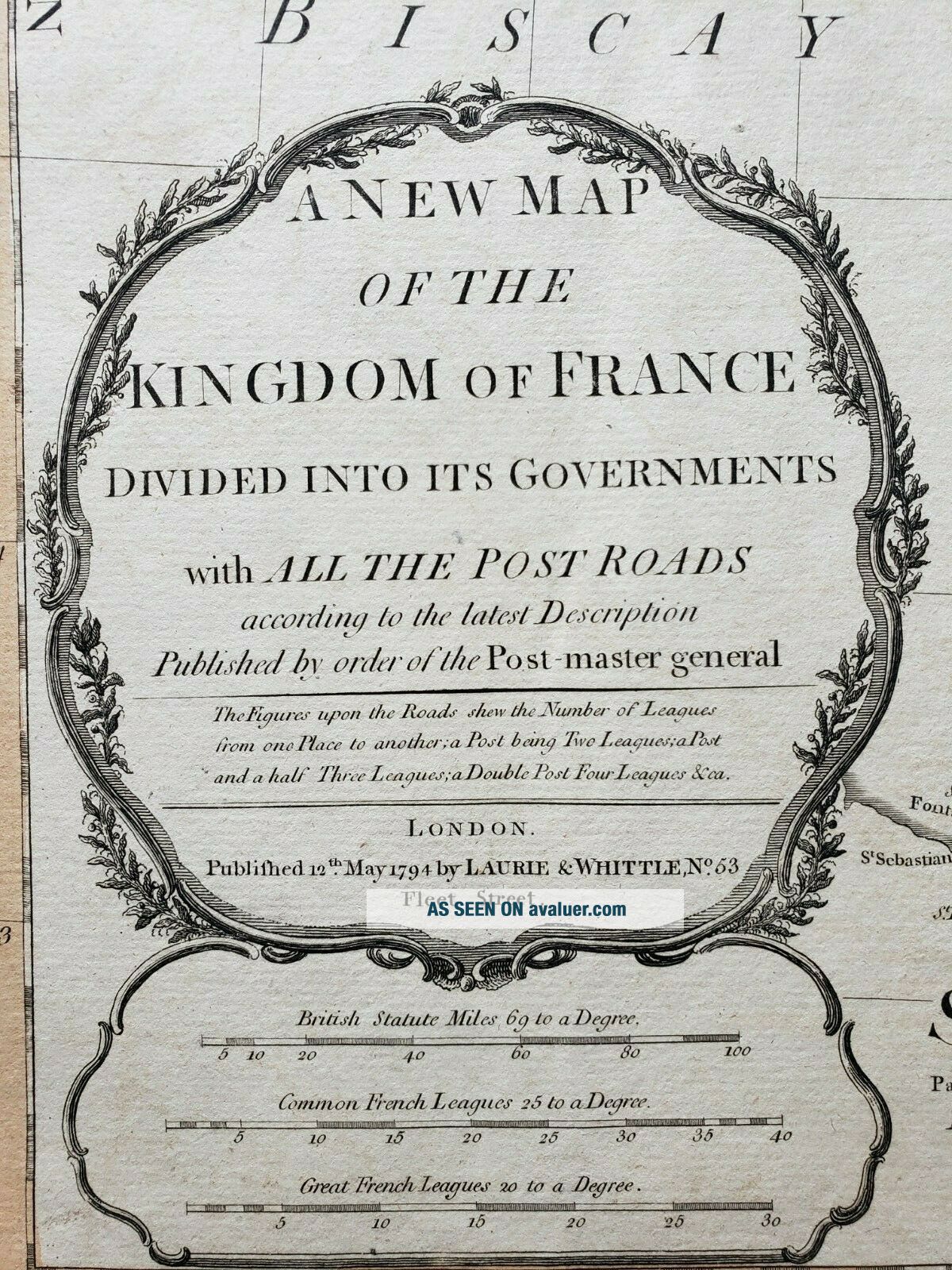 Antique Map Of The Kingdom Of France During The Rule Of Napoleon | #1231902