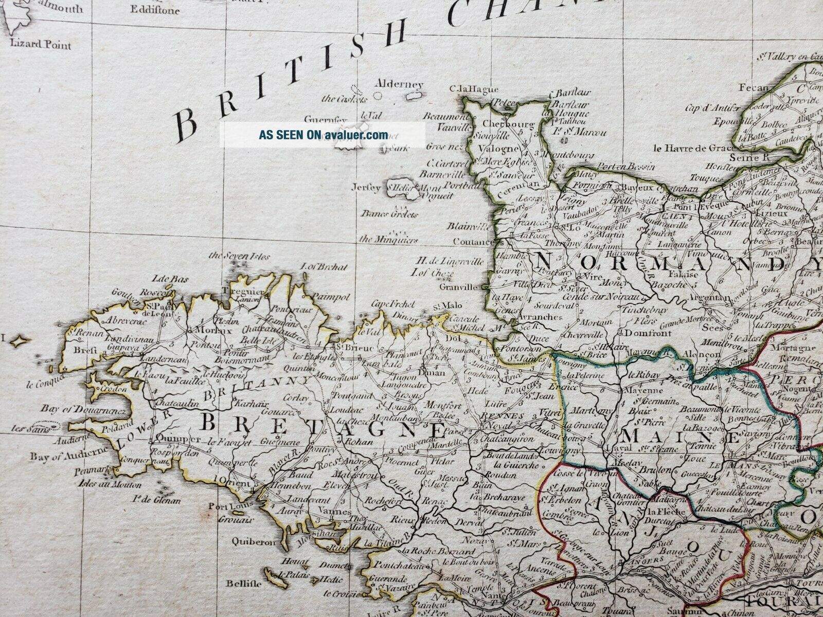 Antique Map Of The Kingdom Of France During The Rule Of Napoleon | #1231902