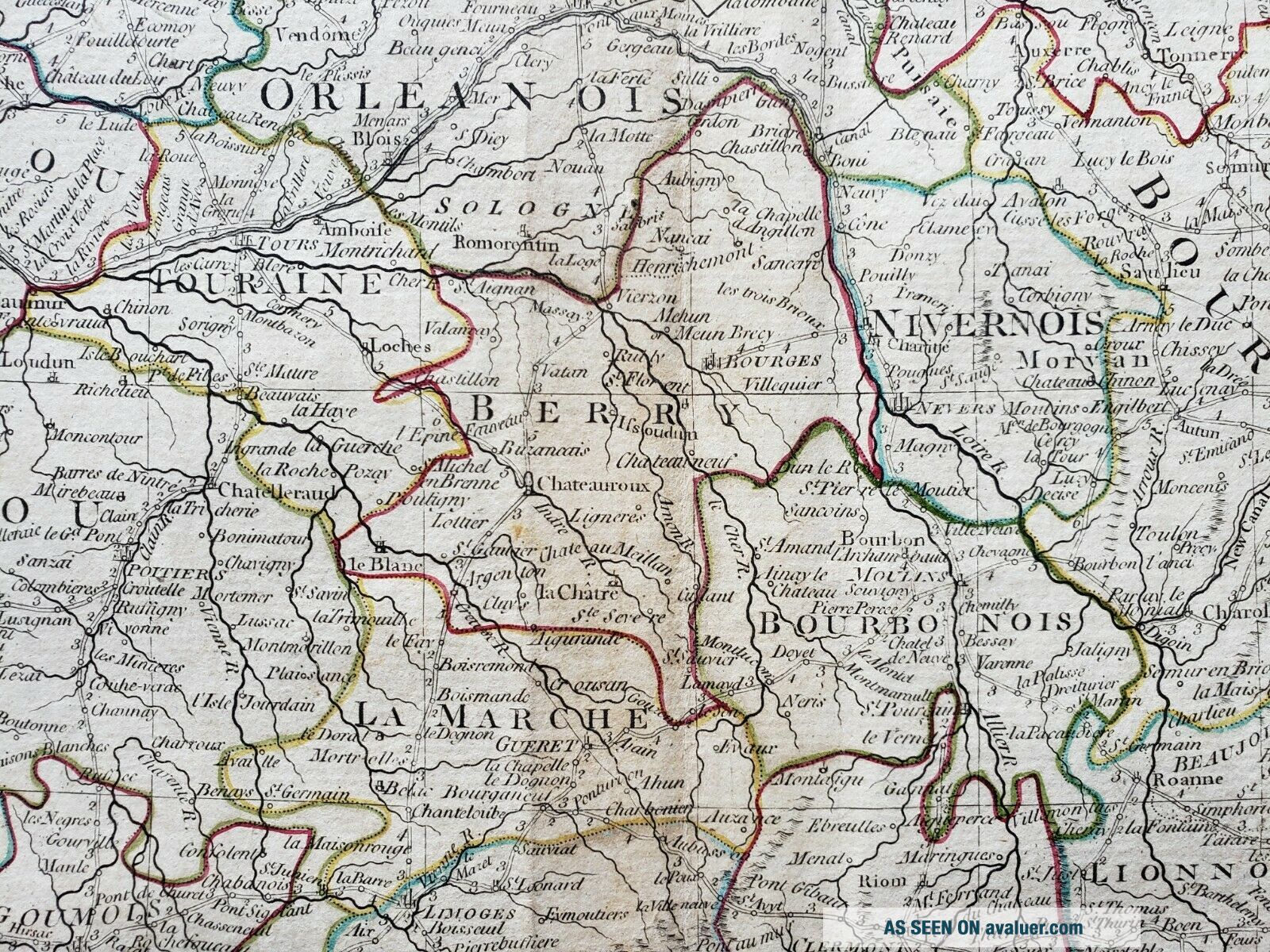Antique Map Of The Kingdom Of France During The Rule Of Napoleon | #1231902