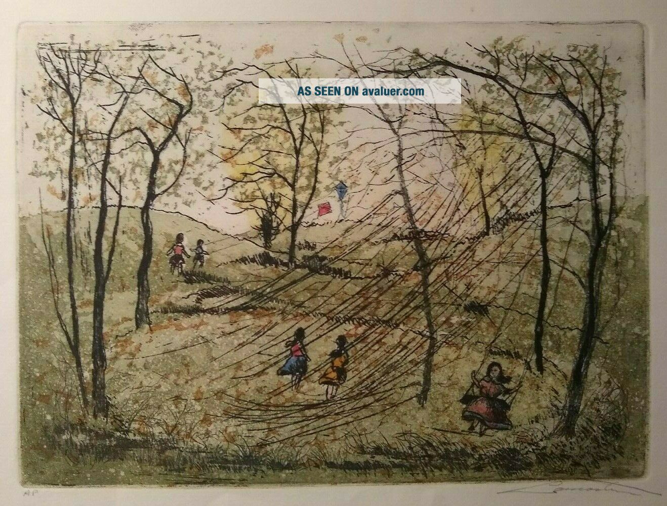 Fine Art Signed Artist Proof Etching Tennessee Artist Paul Lancaster ...